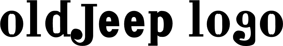 old jeep logo Bold font
