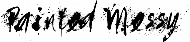 Painted Messy font