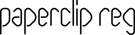 Paperclip-Medium font