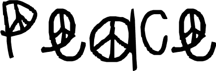 Peace font
