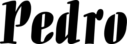 Pedro Bold font