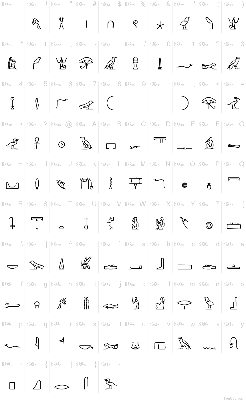 PharaohGlyph Medium font