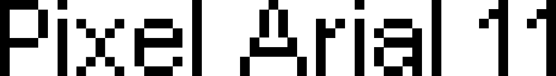 Pixel Arial 11 font