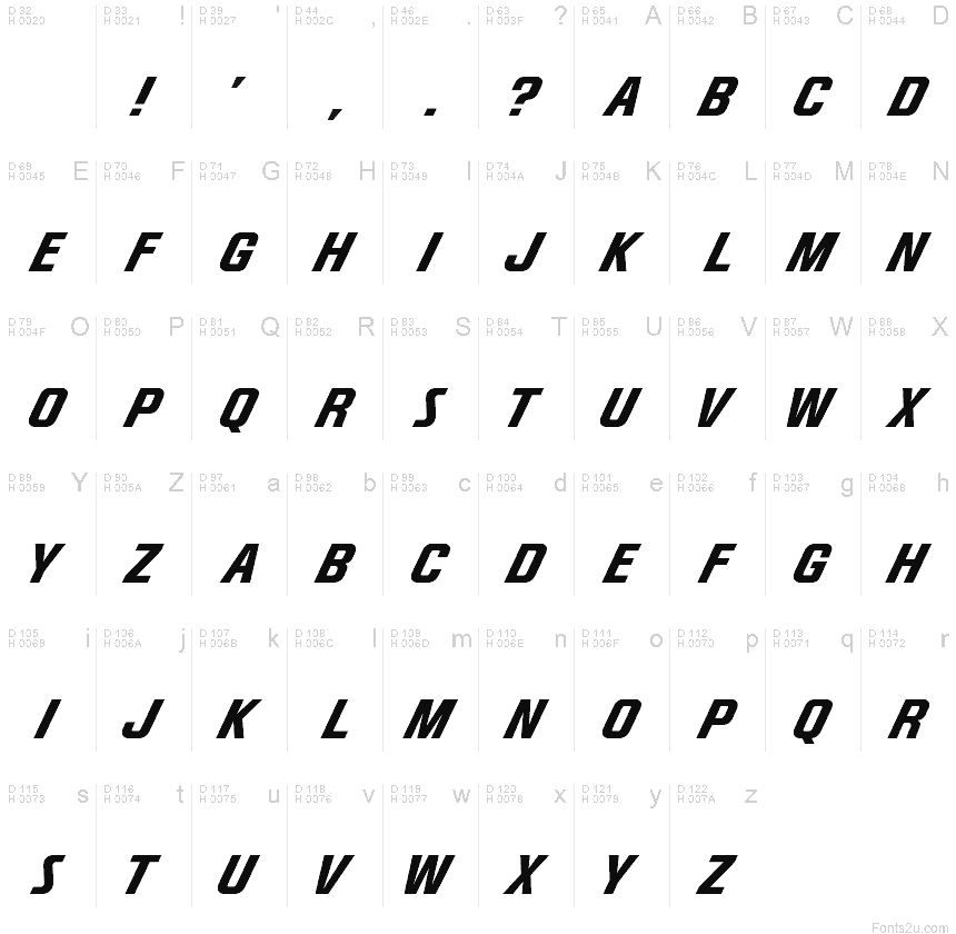 Progress Bold Italic font