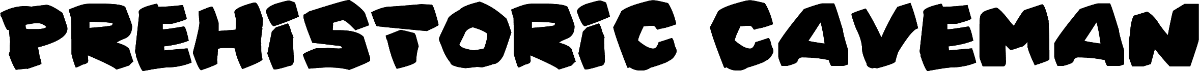 Prehistoric Caveman font