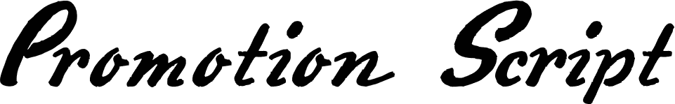 Promotion Script font