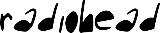 radiohead font
