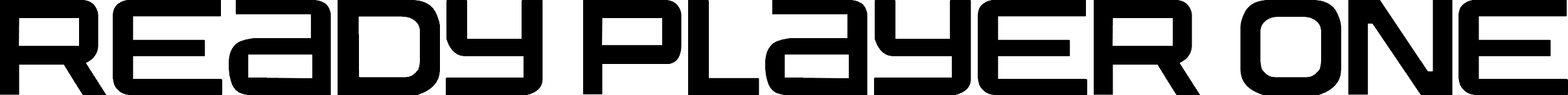 Ready Player One font