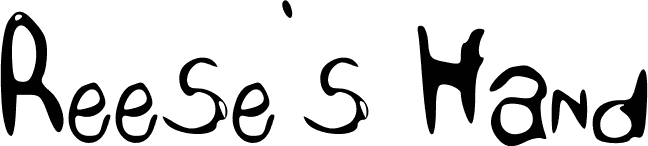 Reese's Hand font