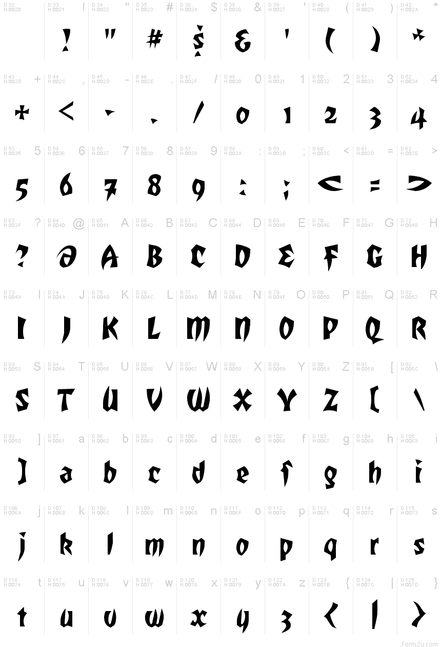 Romulan Regular font