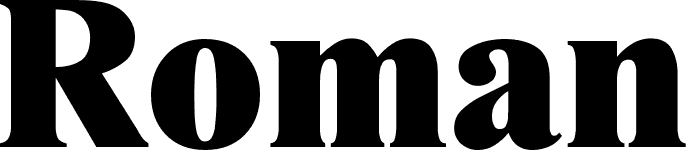 Roman font