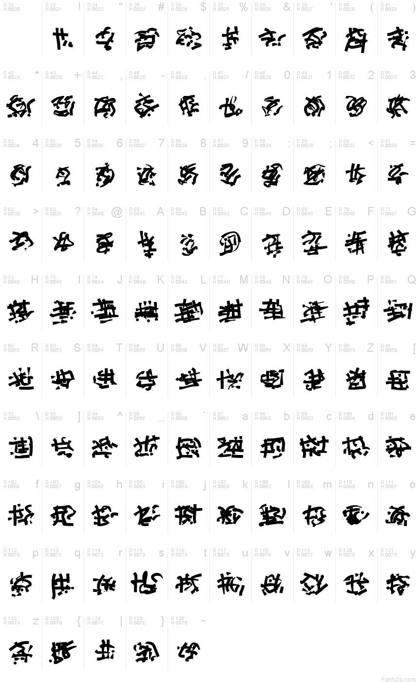Runes of the Dragon Two font