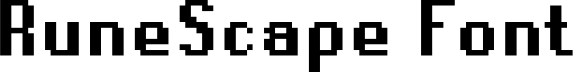 RuneScape Bold Font Regular font