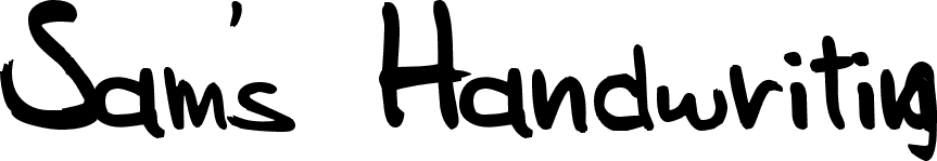 Sam's Handwriting fuente