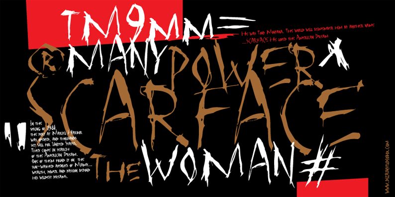 SCARFACE font