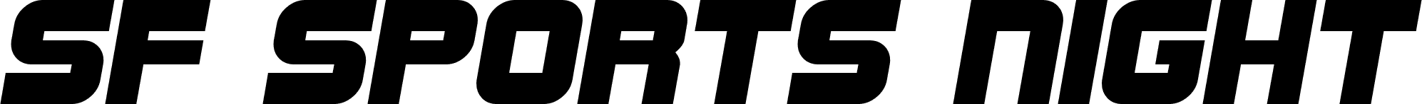 SF Sports Night NS font