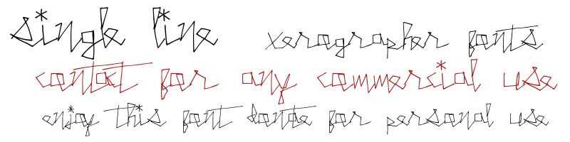 SingleLine Schriftart SingleLine Schriftart