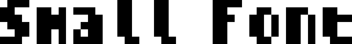 Small Font Regular font