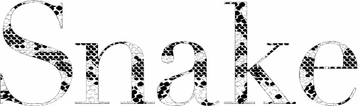 Snake font