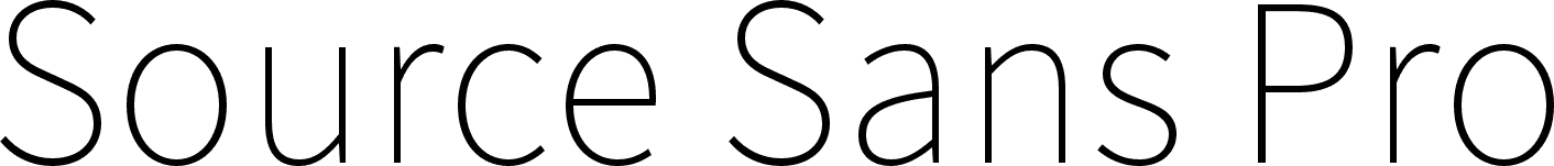 Source Sans Pro ExtraLight font