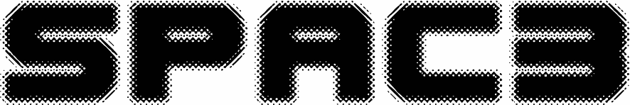 Spac3 halftone font