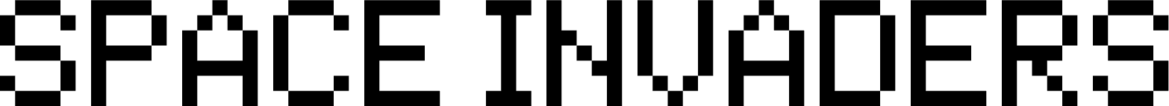 space invaders Regular font