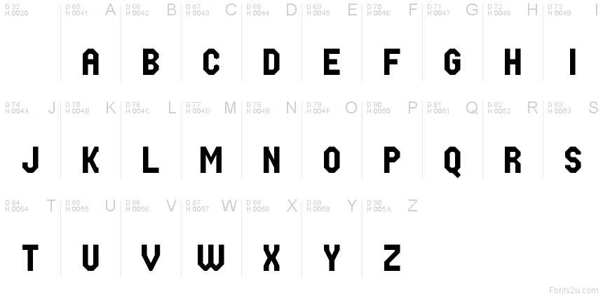 Standard 07_57 Large Bold Smooth Regular font