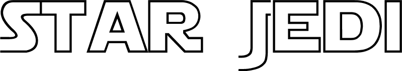 Star Jedi Hollow Schriftart