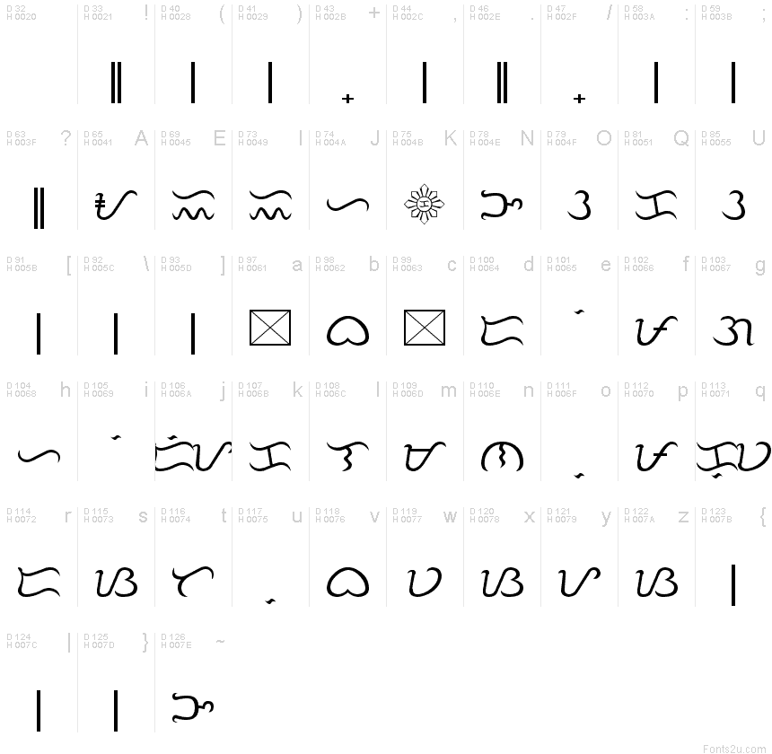 Tagalog Stylized font