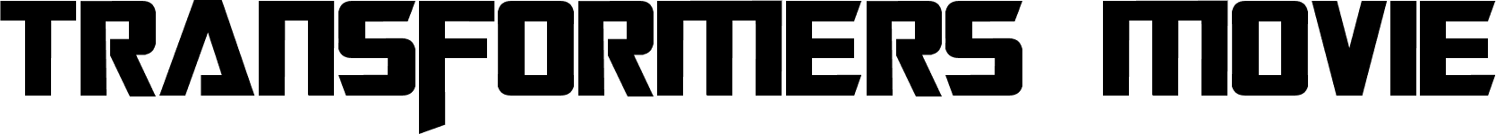 Transformers Movie font