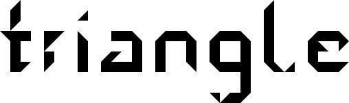triangle Regular font