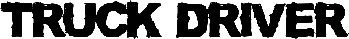 TRUCK DRIVER font