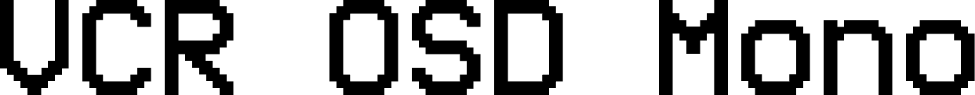 VCR OSD Mono font