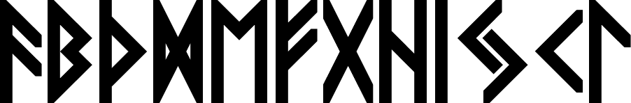 VIKING, ELDER Runes Bold Regular police