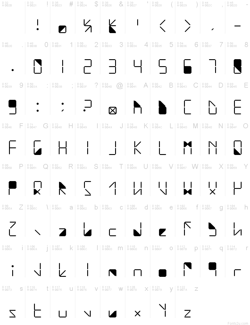 water in my casio Regular font