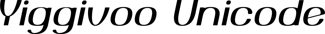 YiggivooUnicode Italic Font yiggivoounicode-italic-font