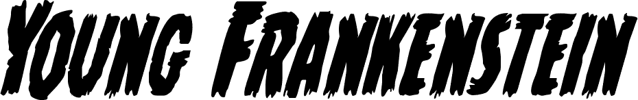 Young Frankenstein Condensed Italic font