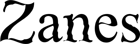Zanes font